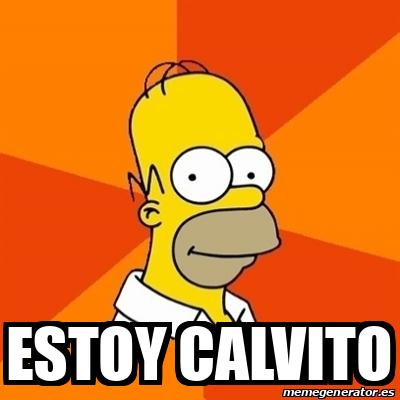 Meme Homer - estoy calvito - 31682670