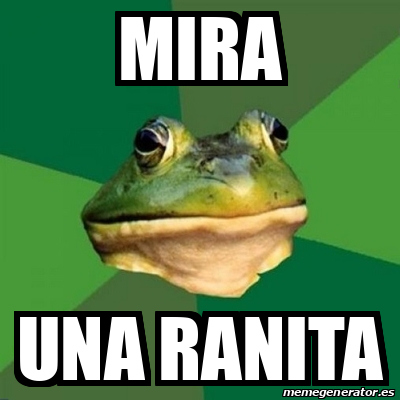 Meme Foul Bachelor Frog - Mira una ranita - 31683649