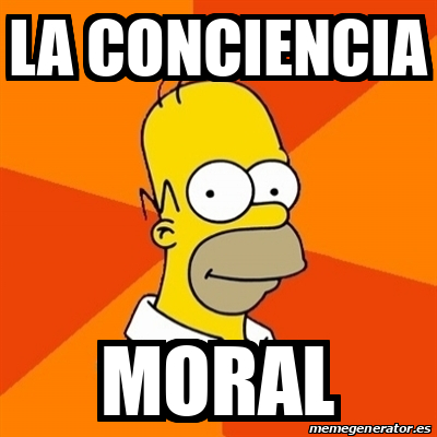 Meme Homer - La conciencia moral - 31697359