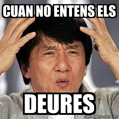 Meme Jackie Chan - Cuan no entens els Deures - 31697975