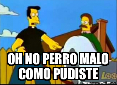 Meme Personalizado - Oh no perro malo como pudiste - 31702185