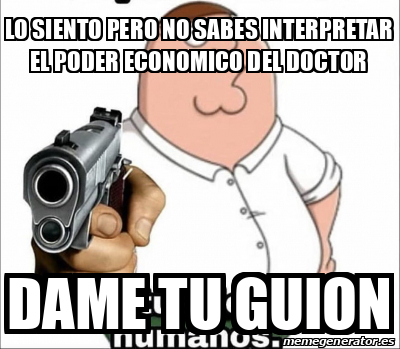 Meme Personalizado - lo siento pero no sabes interpretar el poder ...