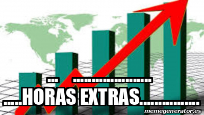 Meme Personalizado - ... ..................... .....Horas extras ...