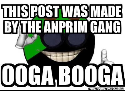 Meme Personalizado - This post was made by the AnPrim gang Ooga booga ...