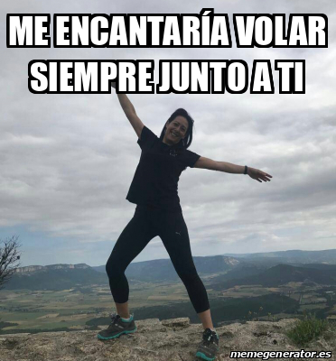 Meme Personalizado - Me encantaría volar siempre junto a ti - 31711788