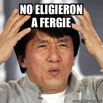 Meme Jackie Chan - No eligieron a fergie - 31719934