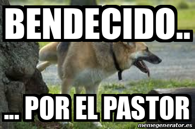 Meme Personalizado - Bendecido.. ... por el pastor - 31720939