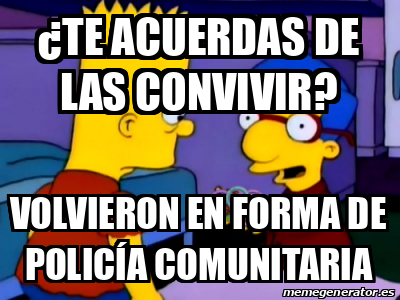 Meme Personalizado - ¿Te acuerdas de las CONVIVIR? Volvieron en forma ...