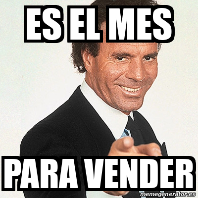 Meme Julio Iglesias - Es el mes Para vender - 31727789