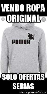 Meme Personalizado - Vendo ropa original Solo ofertas serias - 31730143