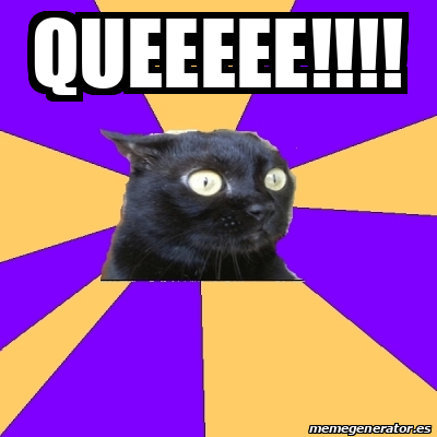 Meme Anxiety Cat - Queeeee!!!! - 31732223
