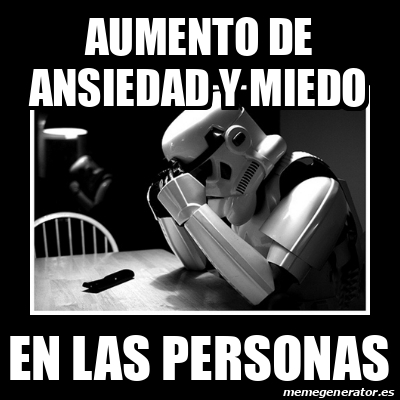 Meme Sad Trooper - aumento de ansiedad y miedo en las personas - 31732698