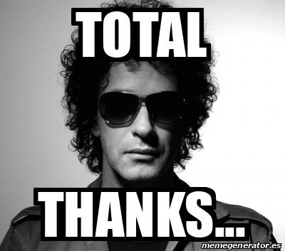 Meme Personalizado - total thanks... - 31738336