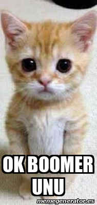 Meme Personalizado - ok boomer UNU - 31741618