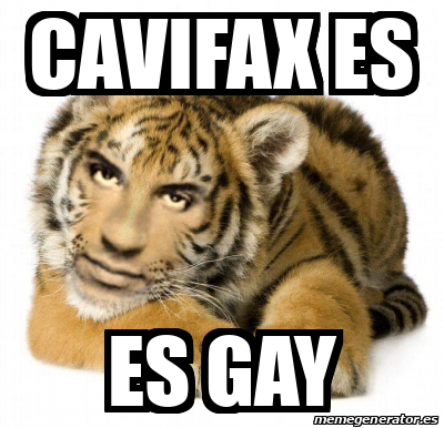 Meme Personalizado - Cavifax es Es gay - 31743768