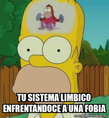 Meme Personalizado - tu sistema limbico enfrentandoce a una fobia ...