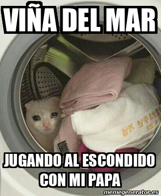Meme Personalizado - viña del mar jugando al escondido con mi papa ...