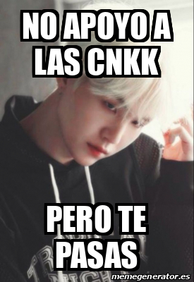 Meme Personalizado - No apoyo a las cnkk Pero te pasas - 31770505