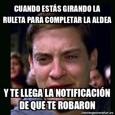Meme crying peter parker - Cuando estás girando la ruleta para ...