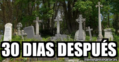 Meme Personalizado - 30 dias después - 31776973