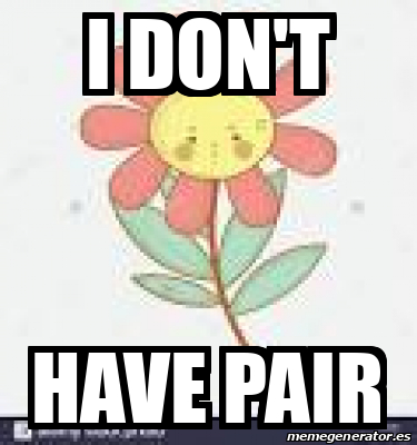 Meme Personalizado - i don't have pair - 31777130