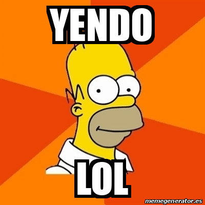 Meme Homer - yendo lol - 31782190