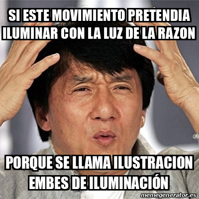 Meme Jackie Chan - si este movimiento pretendia iluminar con la luz de ...
