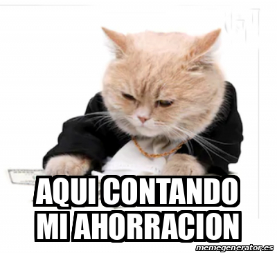 Meme Personalizado - aqui contando mi ahorracion - 31796848