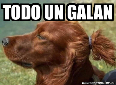 Meme Personalizado - Todo un galan - 31797121