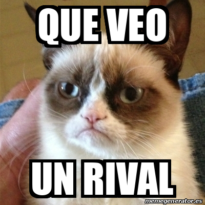 Meme Grumpy Cat - que veo un rival - 31797964