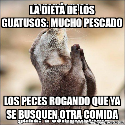 Meme Personalizado - La dieta de los gUatusos: mucho pescado Los peces ...