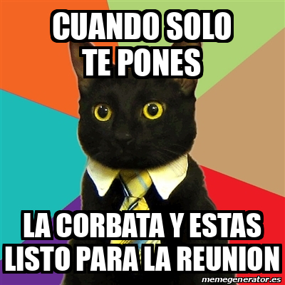 Memes Gato Corbata