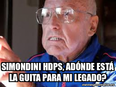 Meme Personalizado - SIMONDINI HDPS, ADÓNDE ESTÁ LA GUITA PARA MI ...