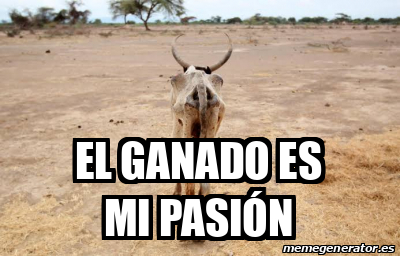 Meme Personalizado - El ganado es mi pasión - 31823392