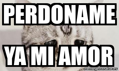 Meme Personalizado - perdoname ya mi amor - 31824882