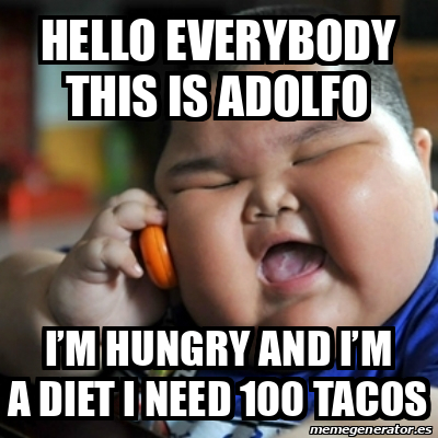 Meme fat chinese kid - Hello everybody this is Adolfo I’m hungry and I ...