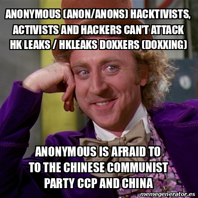 Meme Willy Wonka - Anonymous (Anon/Anons) Hacktivists, Activists and ...