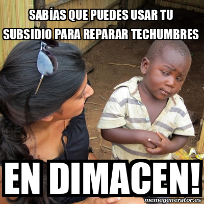 Meme Skeptical 3rd World Kid - Sabías que puedes usar tu subsidio para ...