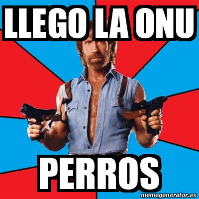 Meme Chuck Norris - llego la onu perros - 31844800