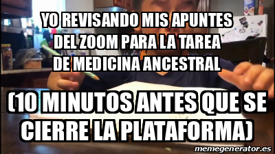 Meme Personalizado - YO REVISANDO MIS APUNTES DEL ZOOM PARA LA TAREA DE ...