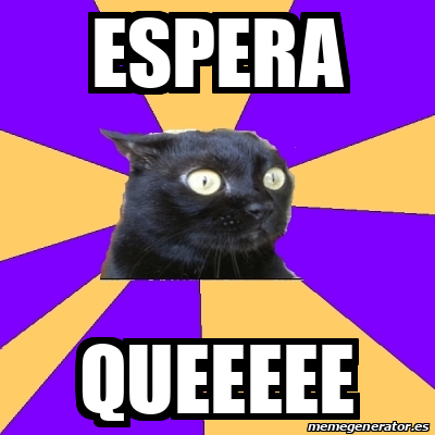 Meme Anxiety Cat - espera queeeee - 31847700