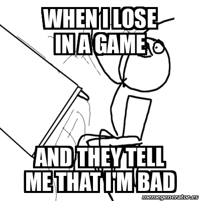 Meme Desk Flip Rage Guy - when I lose in a game and they tell me that I ...