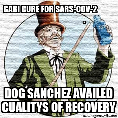 Meme Personalizado - Gabi cure for Sars-cov-2 . Dog sanchez availed ...