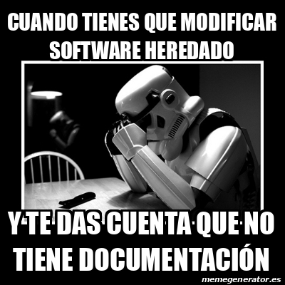 Meme Sad Trooper - Cuando tienes que modificar software heredado Y te ...
