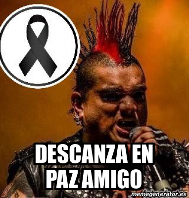 Meme Personalizado - DESCANZA EN PAZ AMIGO - 31852489