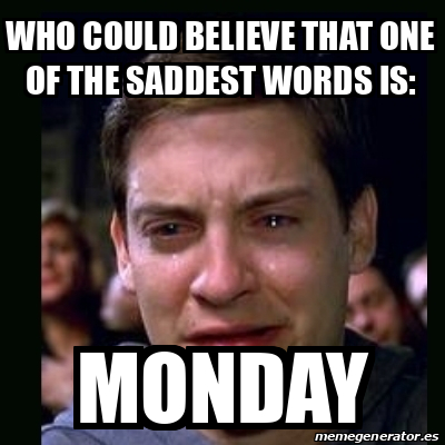 Meme crying peter parker - who could believe that one of the saddest ...