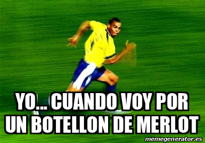 Meme Personalizado - Yo... Cuando voy por un botellon de Merlot - 31871461