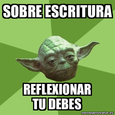 Escritura Para Memes