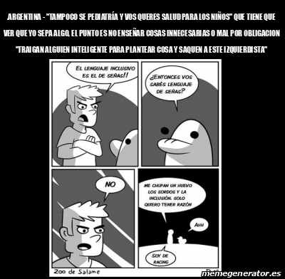 Meme Personalizado - .argentina - "tampoco se PEDIATRÍA y vos queres ...