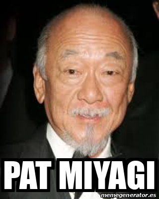 Meme Personalizado - Pat Miyagi - 31887744